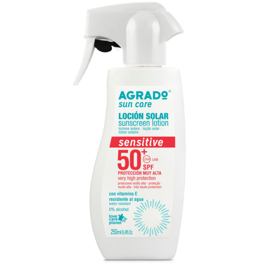 AGRADO SUN Sensitive losion za sunčanje | Faktor 50+ | 250 ml