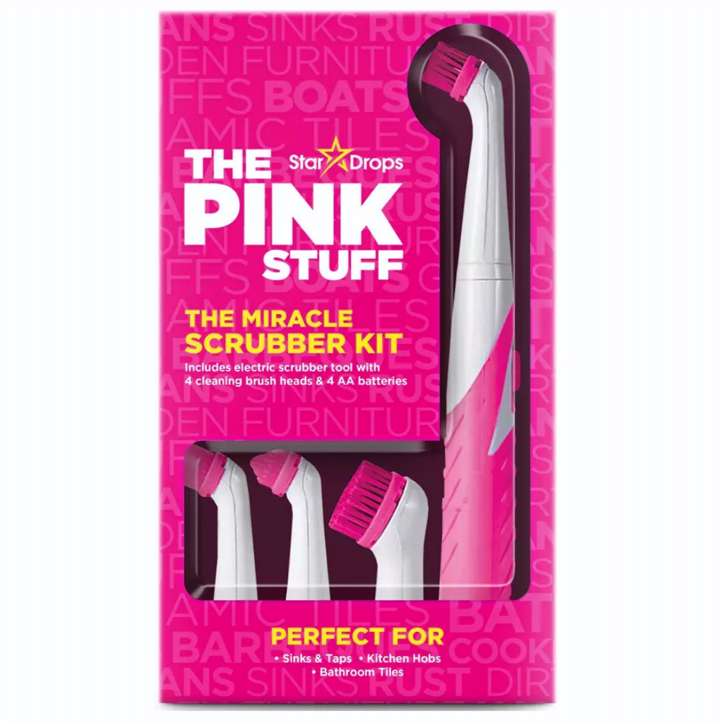 THE PINK STUFF Set za čišćenje 4/1 (baza + četkice + baterije) | Insako ...