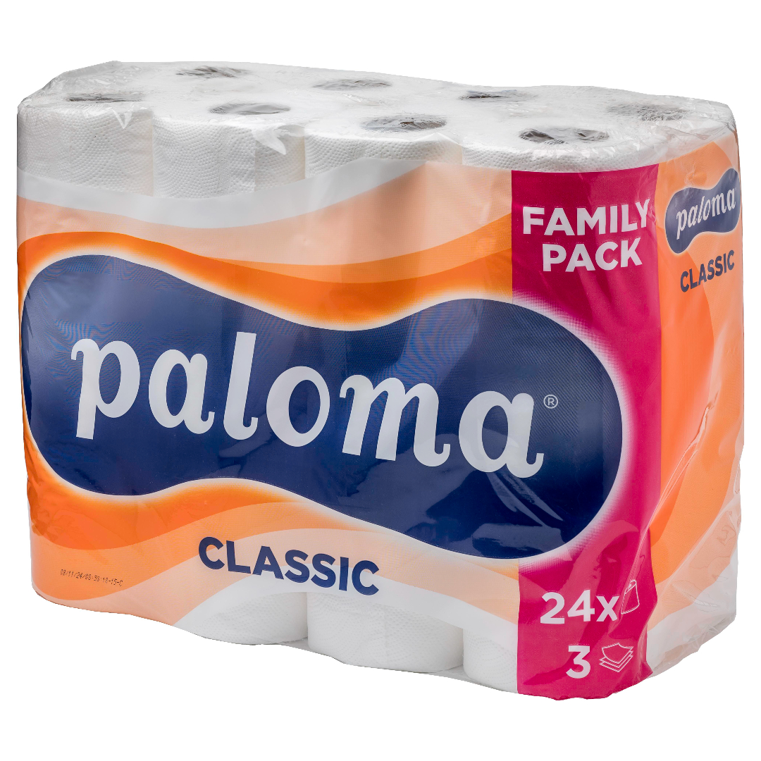 PALOMA Classic Family Pack toaletni papir (3 sloja, 24/1) | Insako webshop